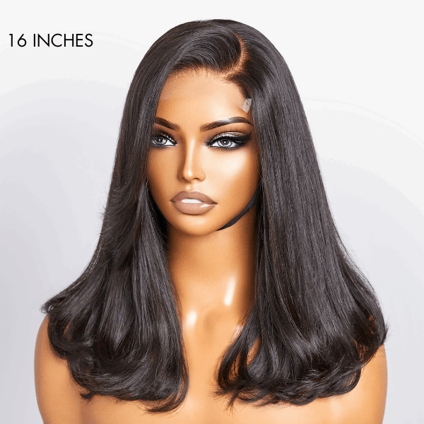 Limited Design | 90's Blowout 5x5 Lace Glueless C Part Long Wig With B ...