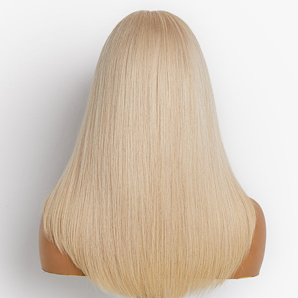 Limited Design | Blonde 613 Layered Cut Glueless 13X4 Lace Wig 100% Vi ...