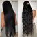 Royal Luxury Super Long Silky Straight 5x5 Closure Lace Wig 100% Human ...