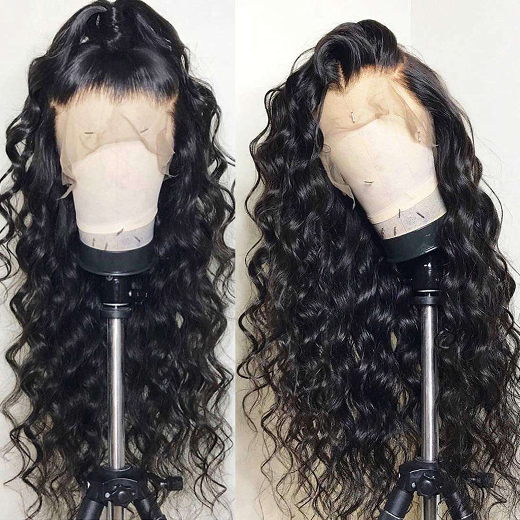 Loose Deep Wave Lace Front Glueless 13x4 Lace Frontal Loose Wave Wig 1 ...