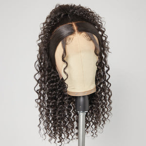 Limited Design | Zoe Unique Sleek-top Deep Wave 13x4 Frontal Lace Mid ...