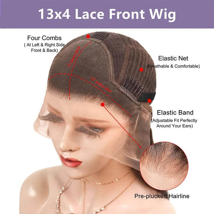 Wear and Go Glueless Wig for Beginners 13x4 Hd Lace Closure Wigs Human ...
