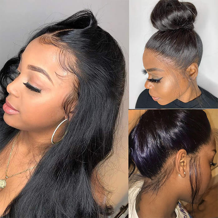 Glueless 360 Straight Transparent Lace Front Human Hair Wigs – LIBEAUTY ...