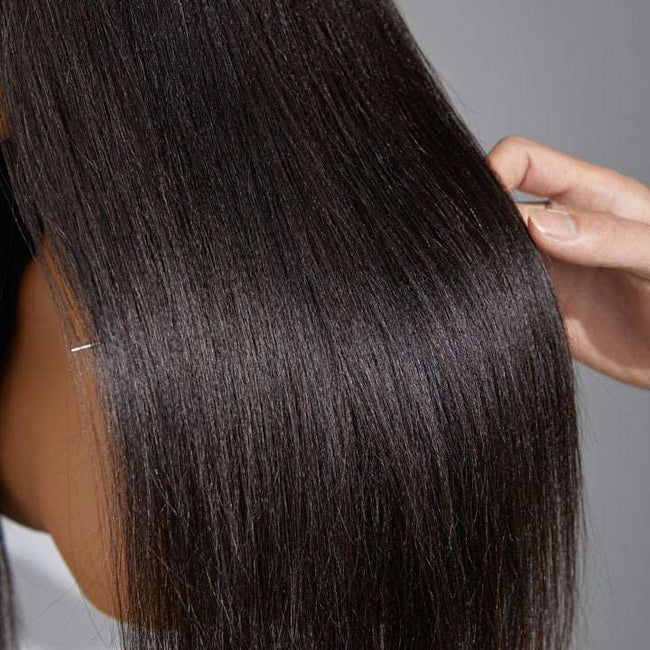 Natural Hairline Yaki Straight 13x4 Frontal Undetectable Hd Lace Long